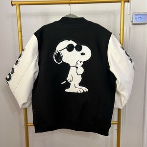 Peanuts | Jackets & Coats | Nwt Peanuts Joe Cool Varsity Jacket | Poshmark